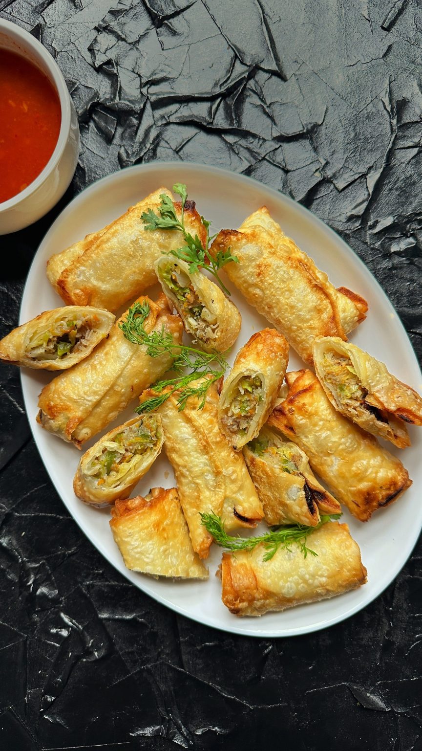 Chicken Spring Rolls Recipe Everyone Loves • Birali's Kitchen - Recipes ...
